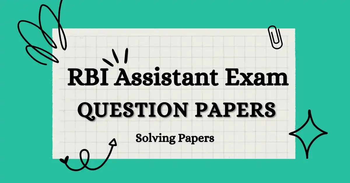 Download Rbi Assistant Previous Year Question Papers