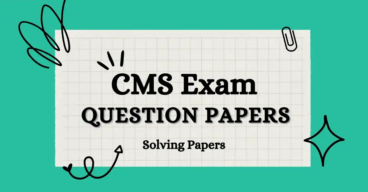 Download Upsc Cms Exam Previous Years Question Papers
